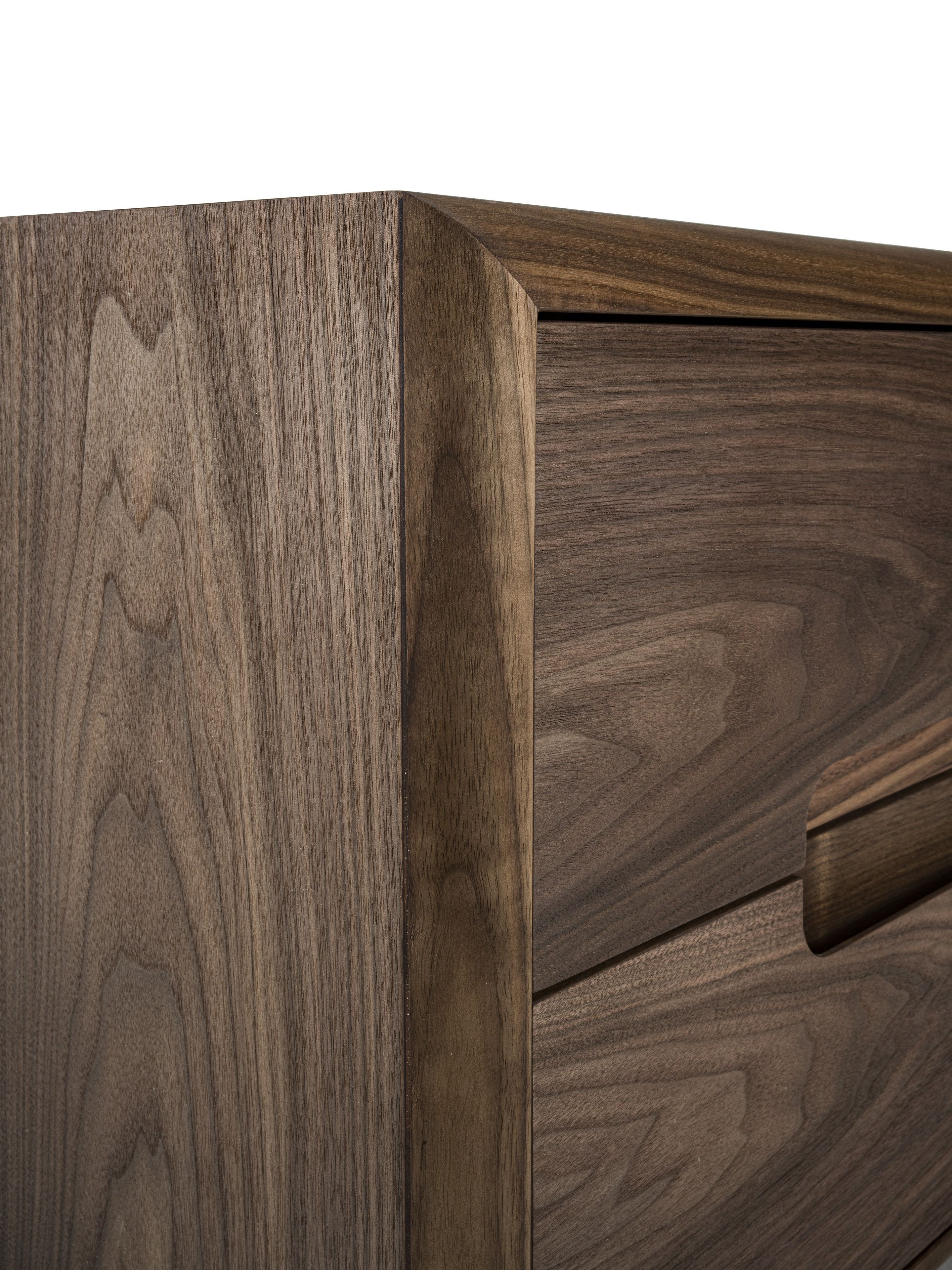 SOSPIRO Solid wood bedside table with drawers By Riva 1920