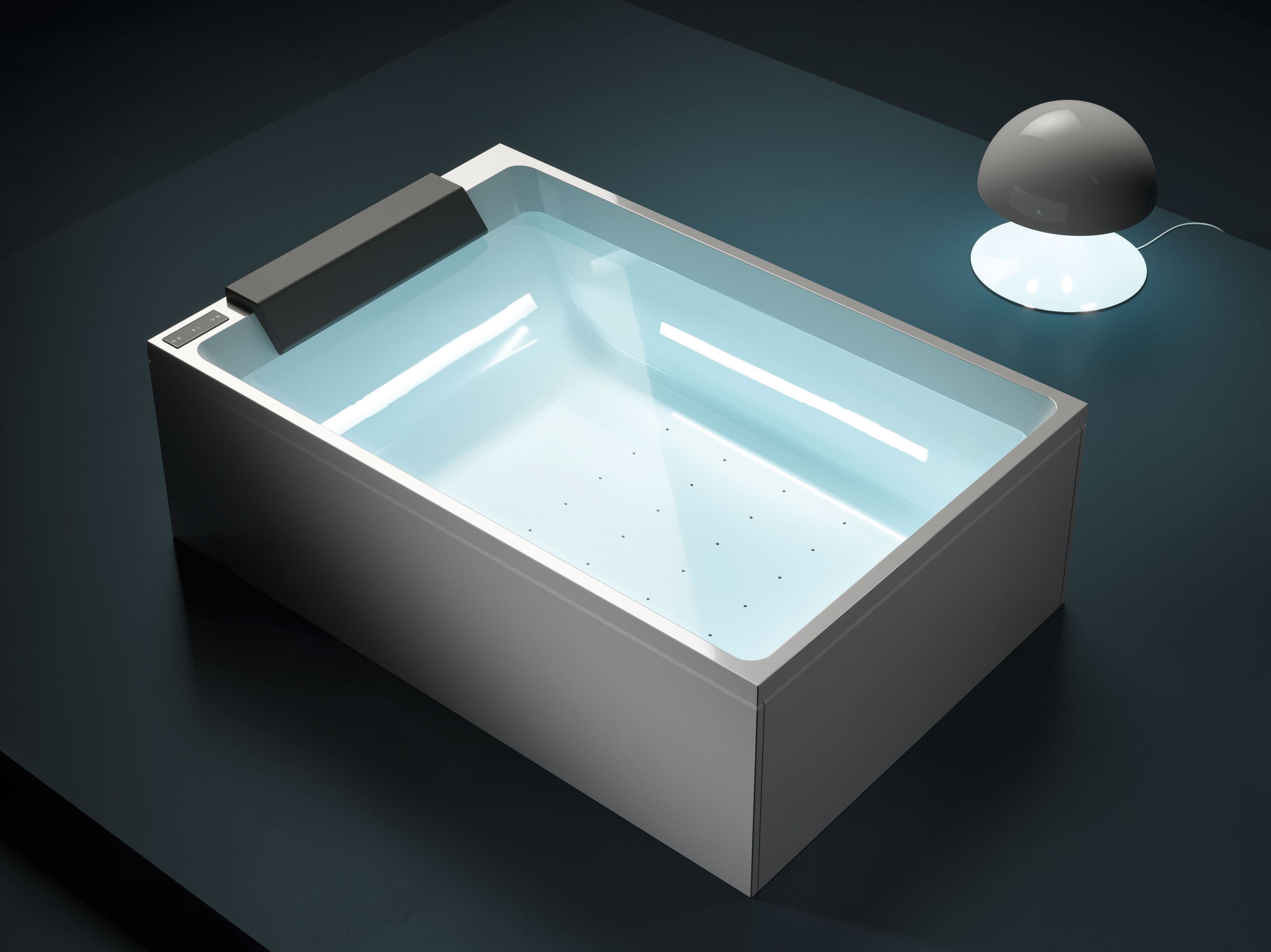 Minipiscina rettangolare con idromassaggio SOUL - Gruppo Treesse ...