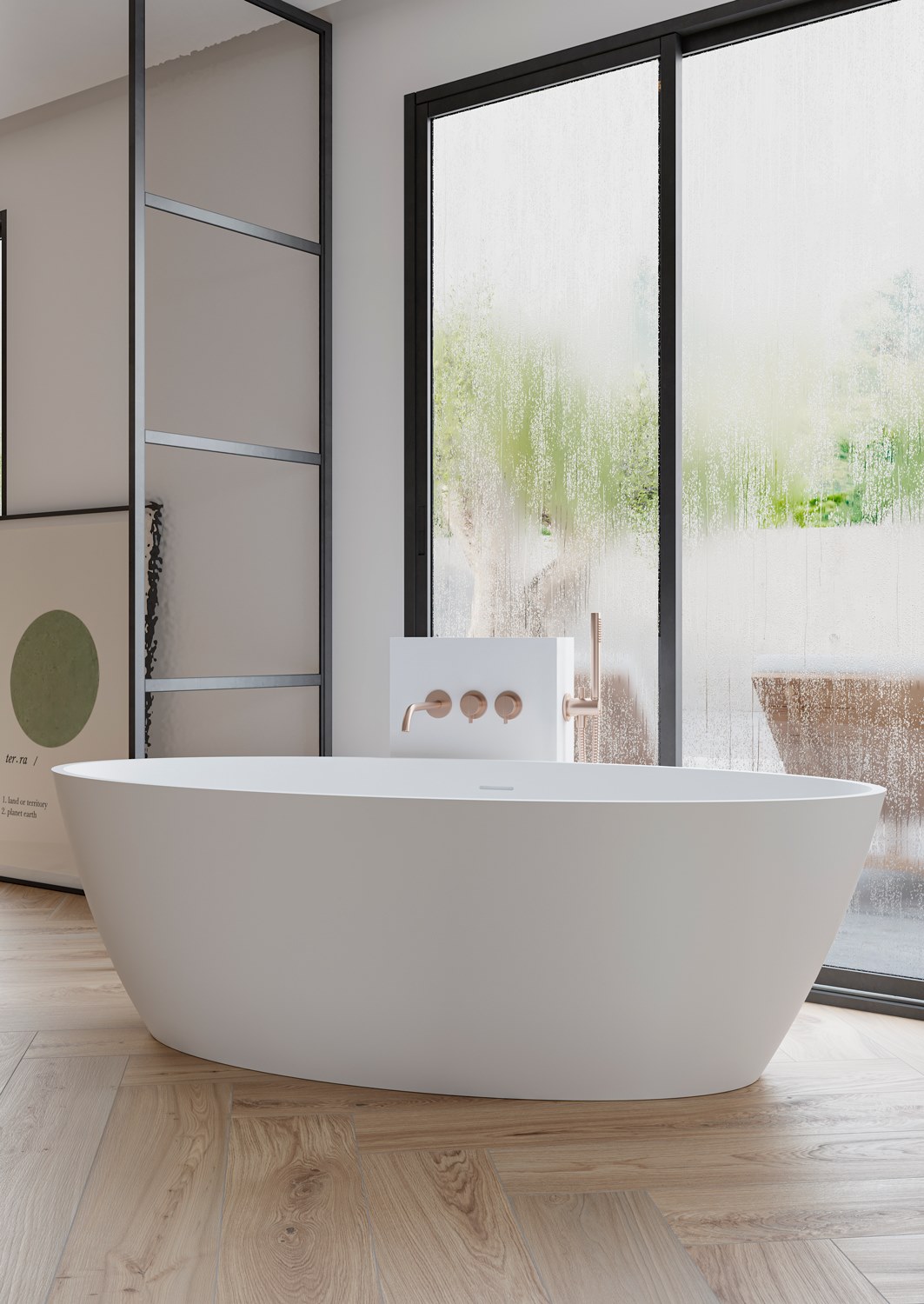 SPACE Vasca da bagno centro stanza ovale By Hidrobox