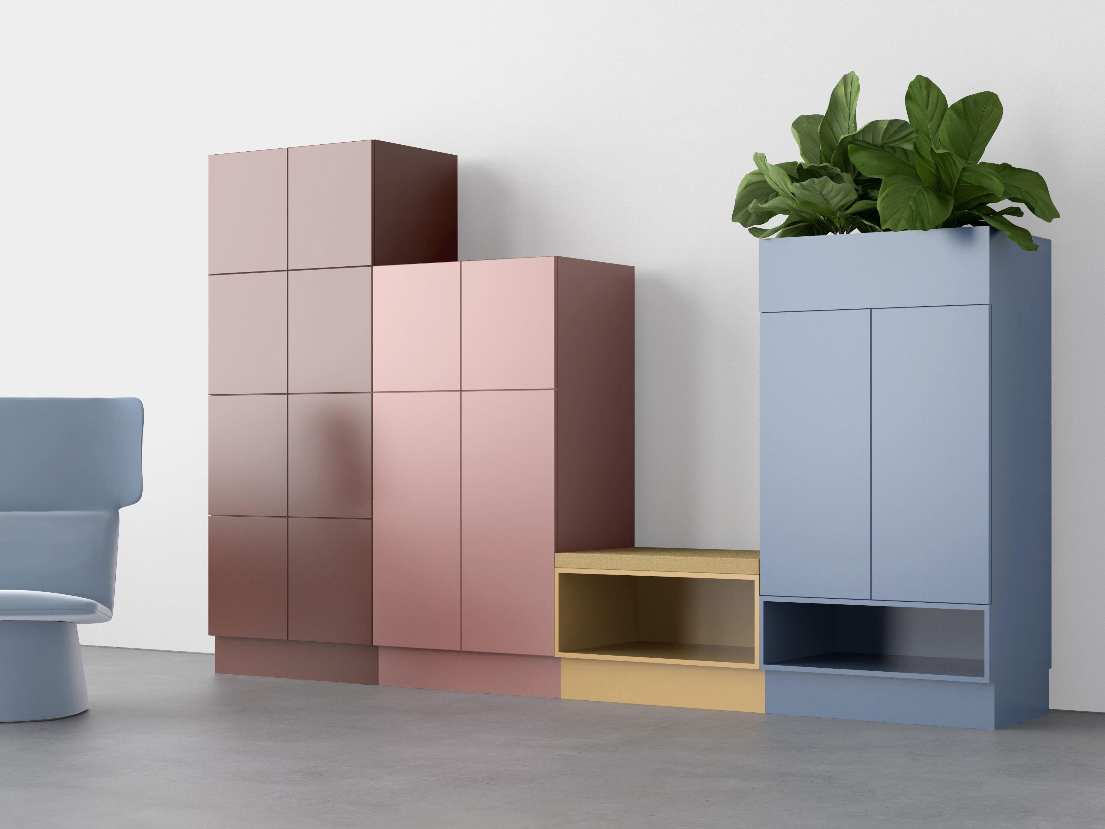 SPACE MDF personal storage unit By TreCe