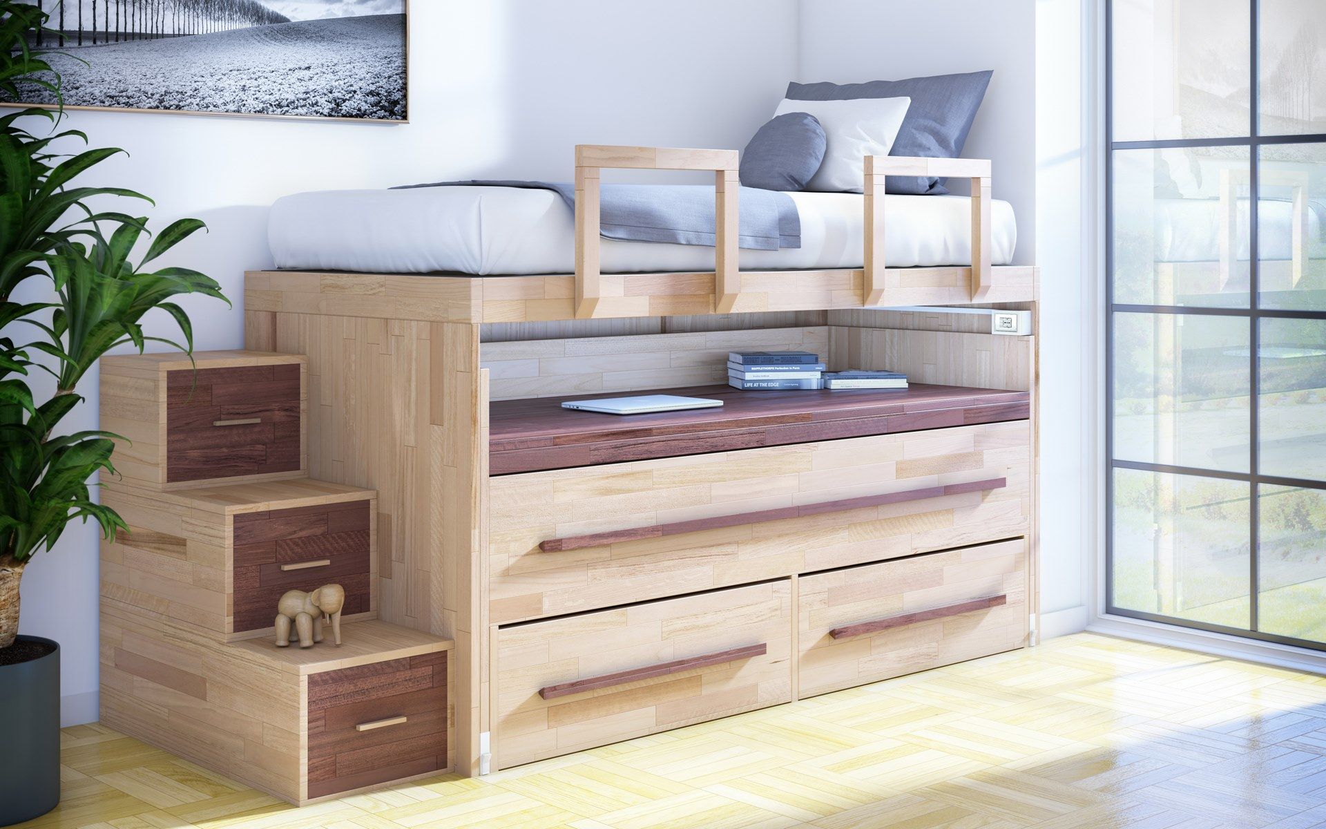 SPAZIOBED | Trundle bed By Cinius