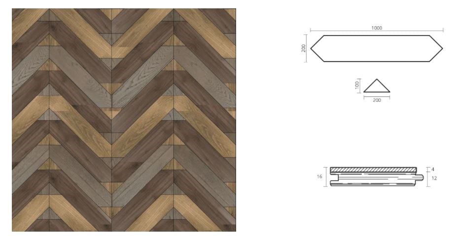 SPECIAL PANEL WOOD FLOOR MATITA Inlaid 3 layers wooden parquet By ...