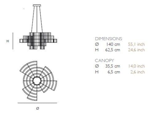 SPECTRE Pendant lamp By Quasar