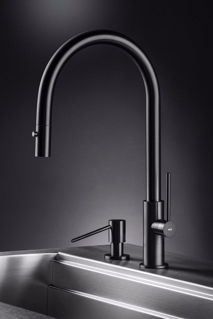 1 hole stainless steel kitchen mixer tap SPIN D By MGS