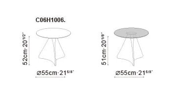 SPIN Round marble coffee table By CAMERICH | design Favaretto&Partners