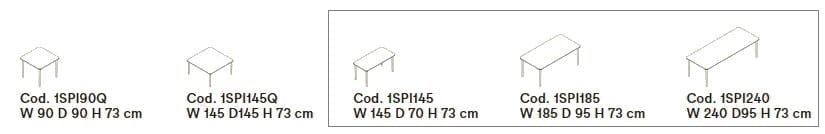 SPINDLE | Rectangular table By Tacchini design Gordon Guillaumier