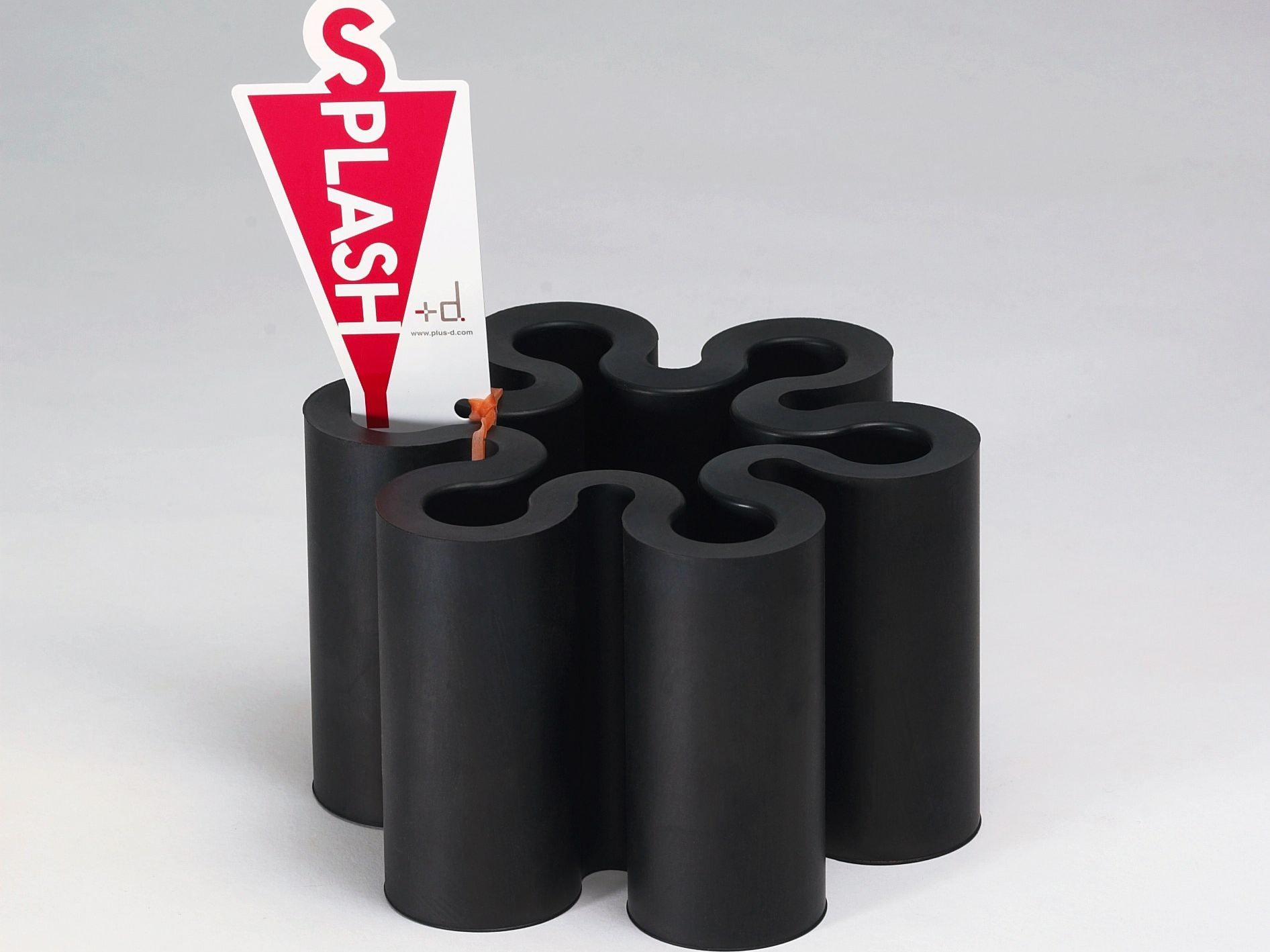Synthetic rubber umbrella stand SPLASH By Plus D design Yasuhiro Asano