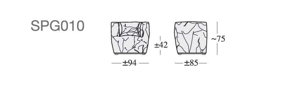 SPONGE Armchair By Edra | design Peter Traag