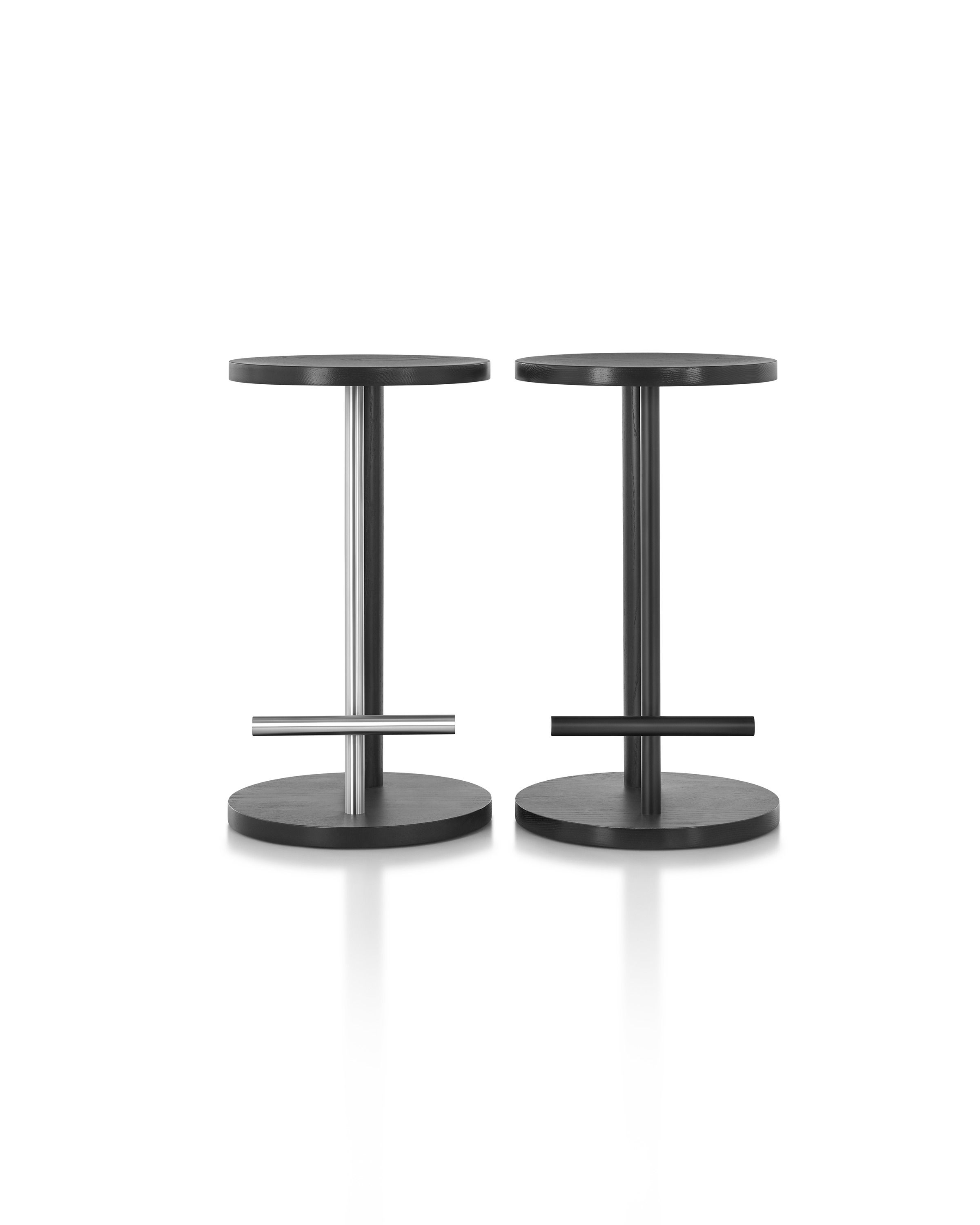 SPOT High wooden stool with footrest By Herman Miller | design Michael ...