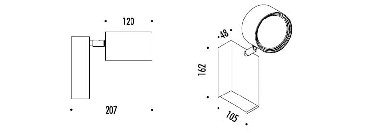 SPOT LED wall-mounted adjustable spotlight By DAVIDE GROPPI | design ...