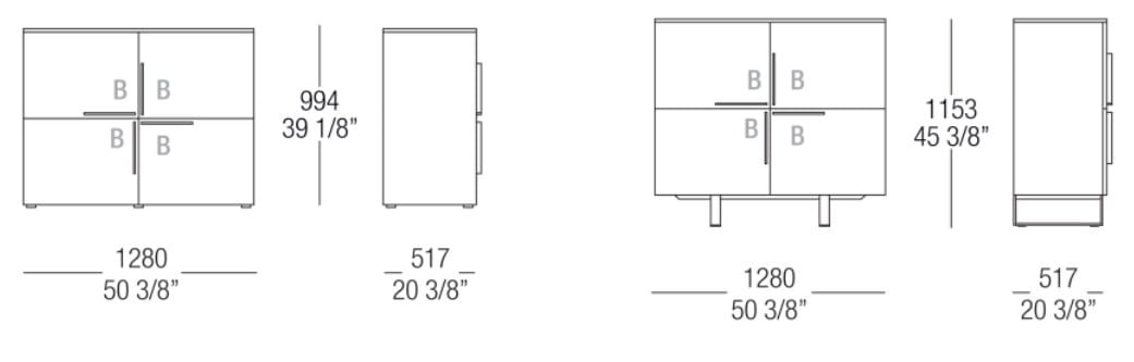SQUARE | Highboard By MisuraEmme design Mauro Lipparini