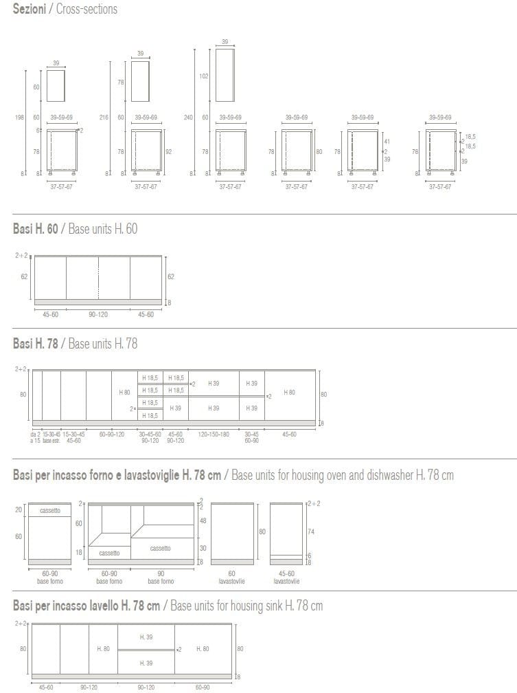 SQUARE INOX Stainless steel kitchen with island By Xera by Arex