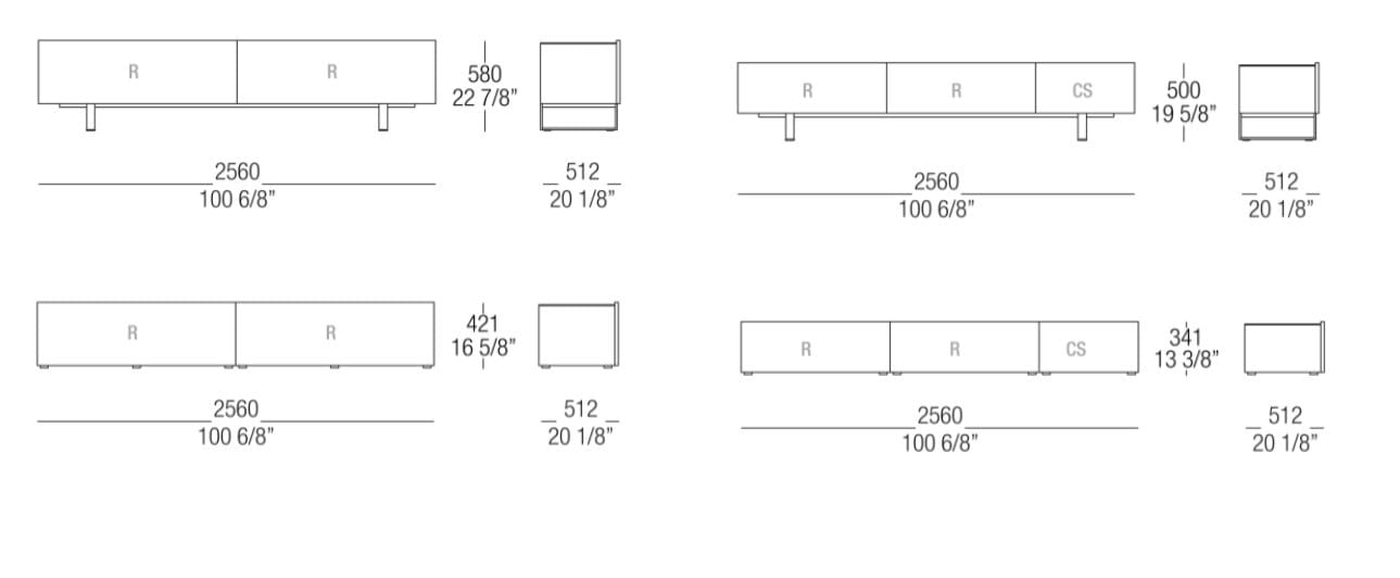 SQUARE | Oak sideboard By MisuraEmme design Mauro Lipparini