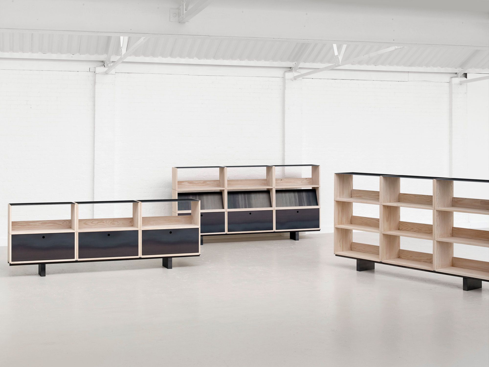 Modular Dougles fir sideboard STACK By Isomi