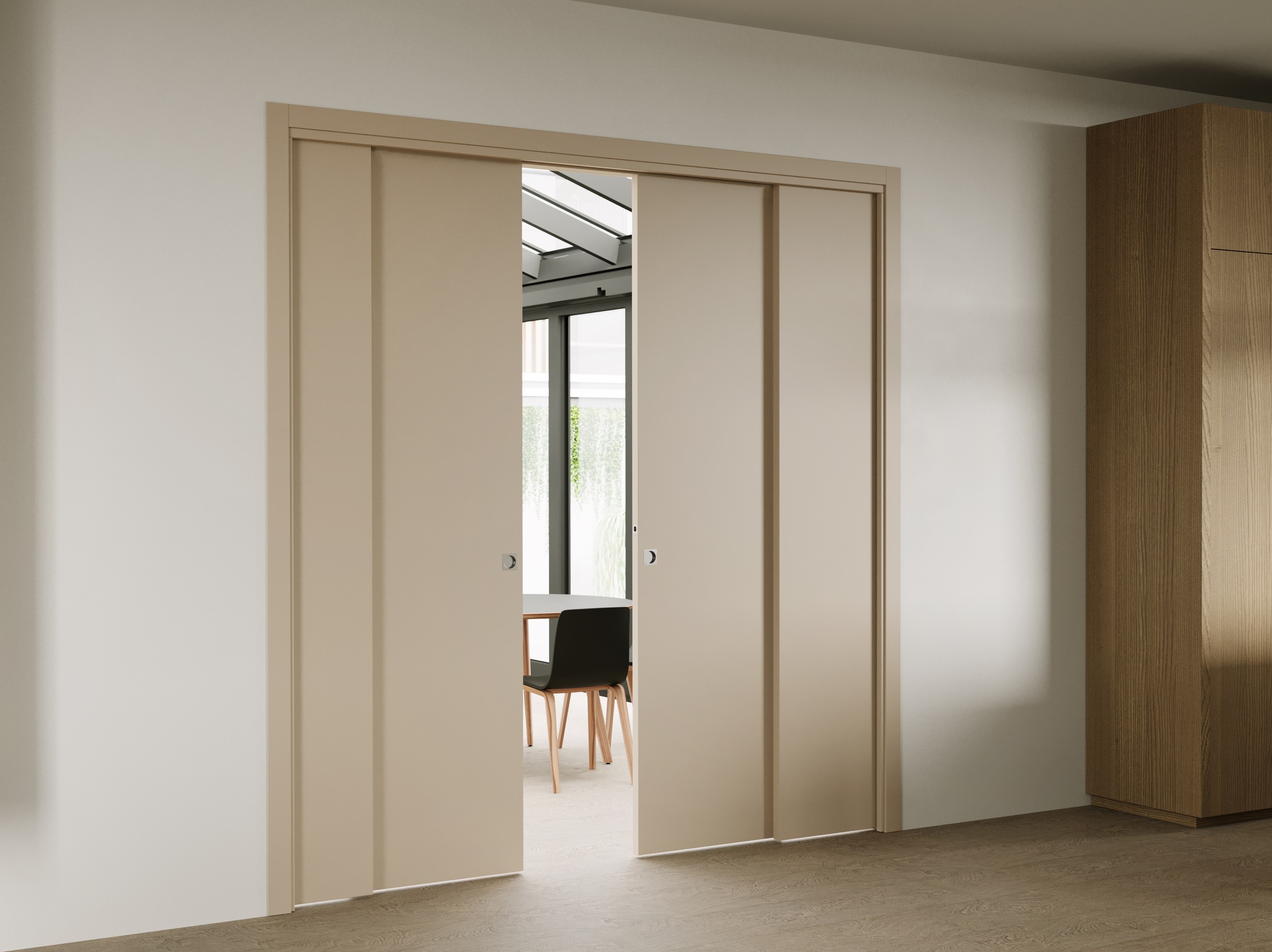 STAFFETTA double Double sub-frames for pocket doors By Ermetika