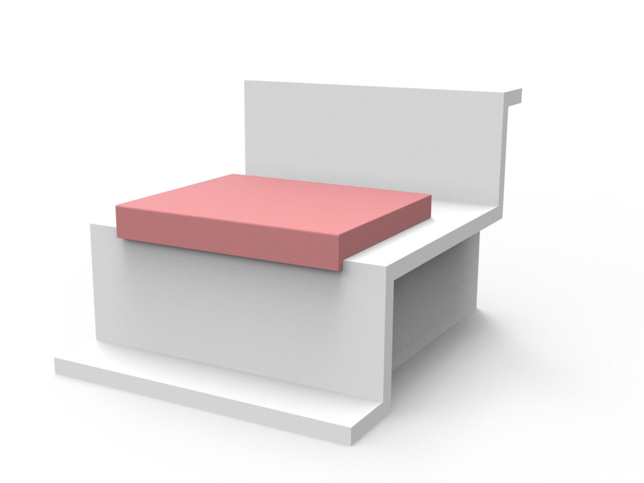 STAIR SEAT Step cushion in QM Foam By Quinze & Milan