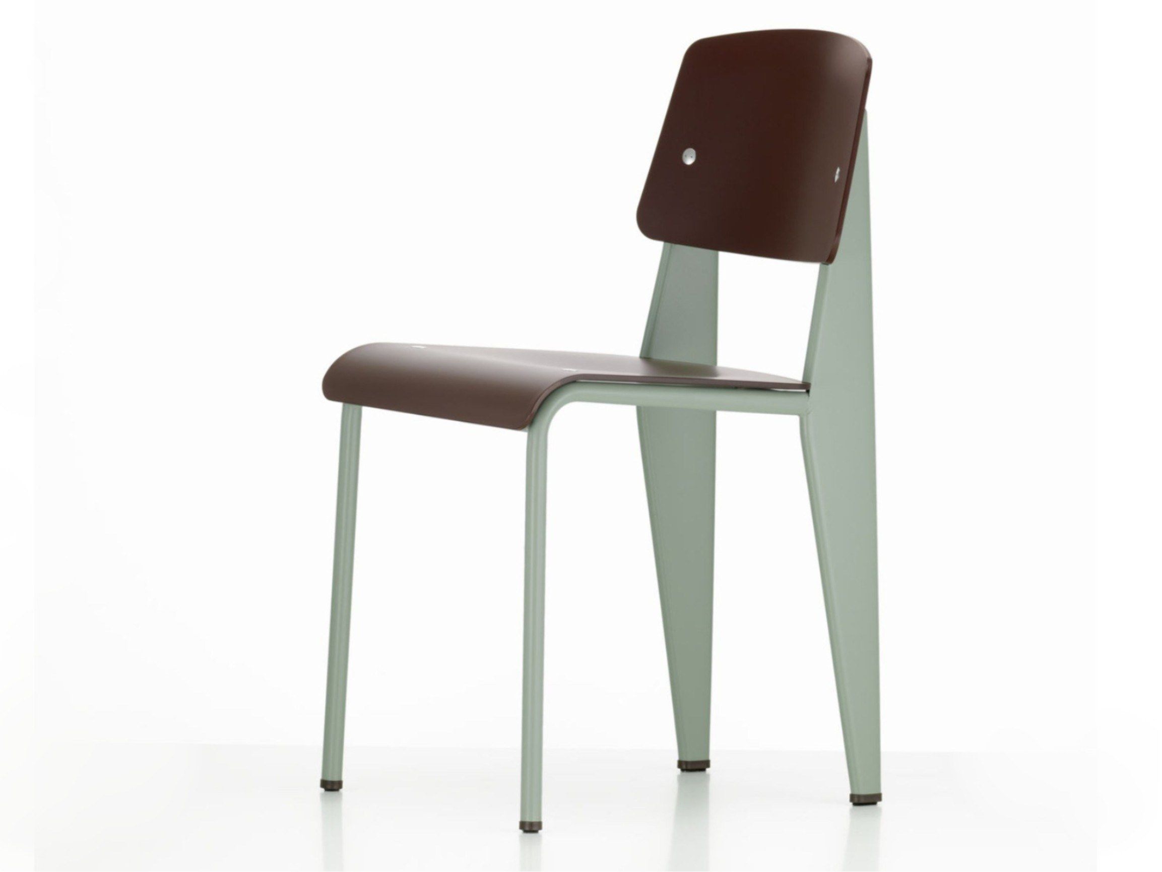 STANDARD SP Steel and plastic chair By Vitra | design Jean Prouvé