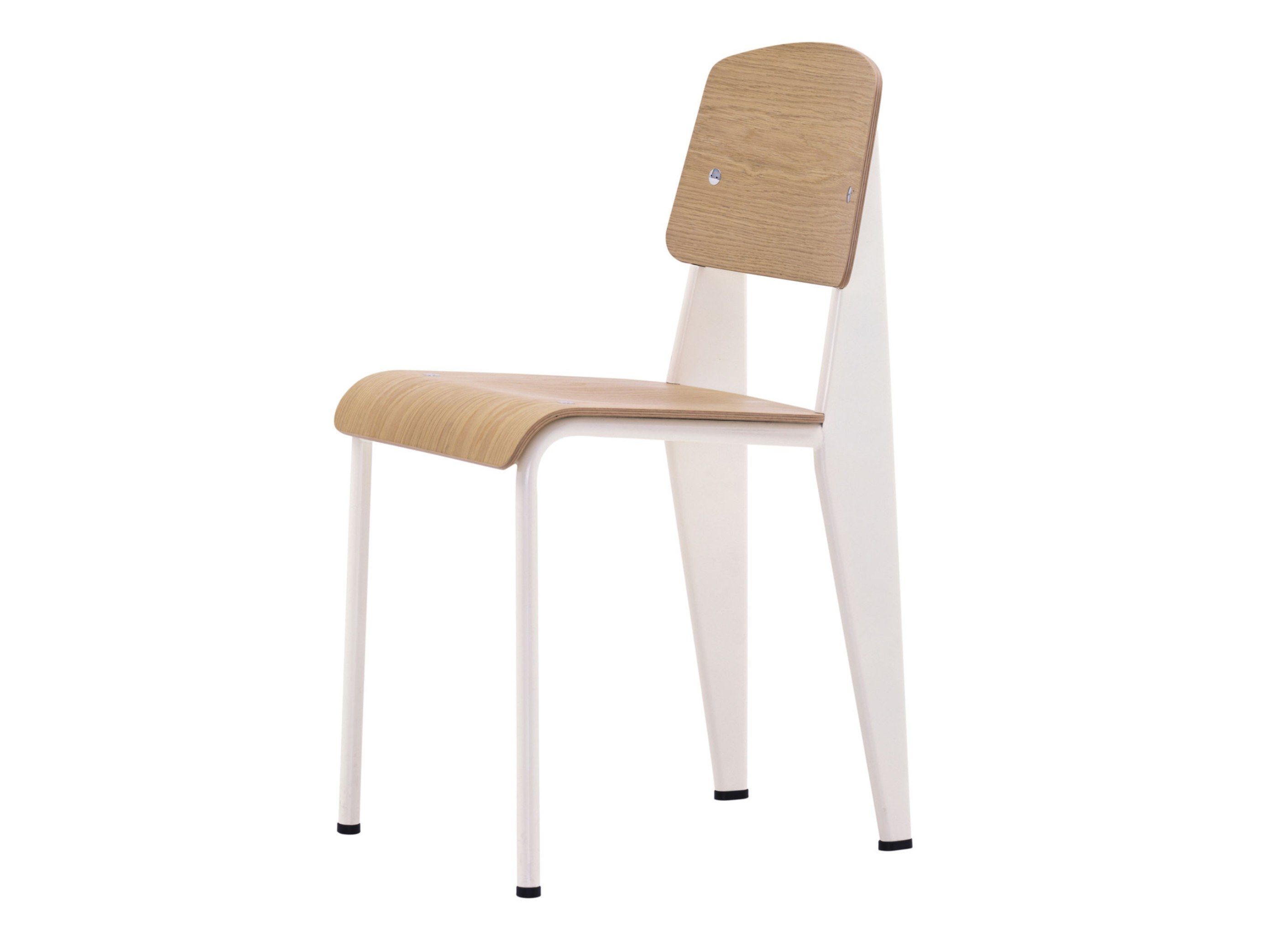 STANDARD Steel and wood chair By Vitra | design Jean Prouvé