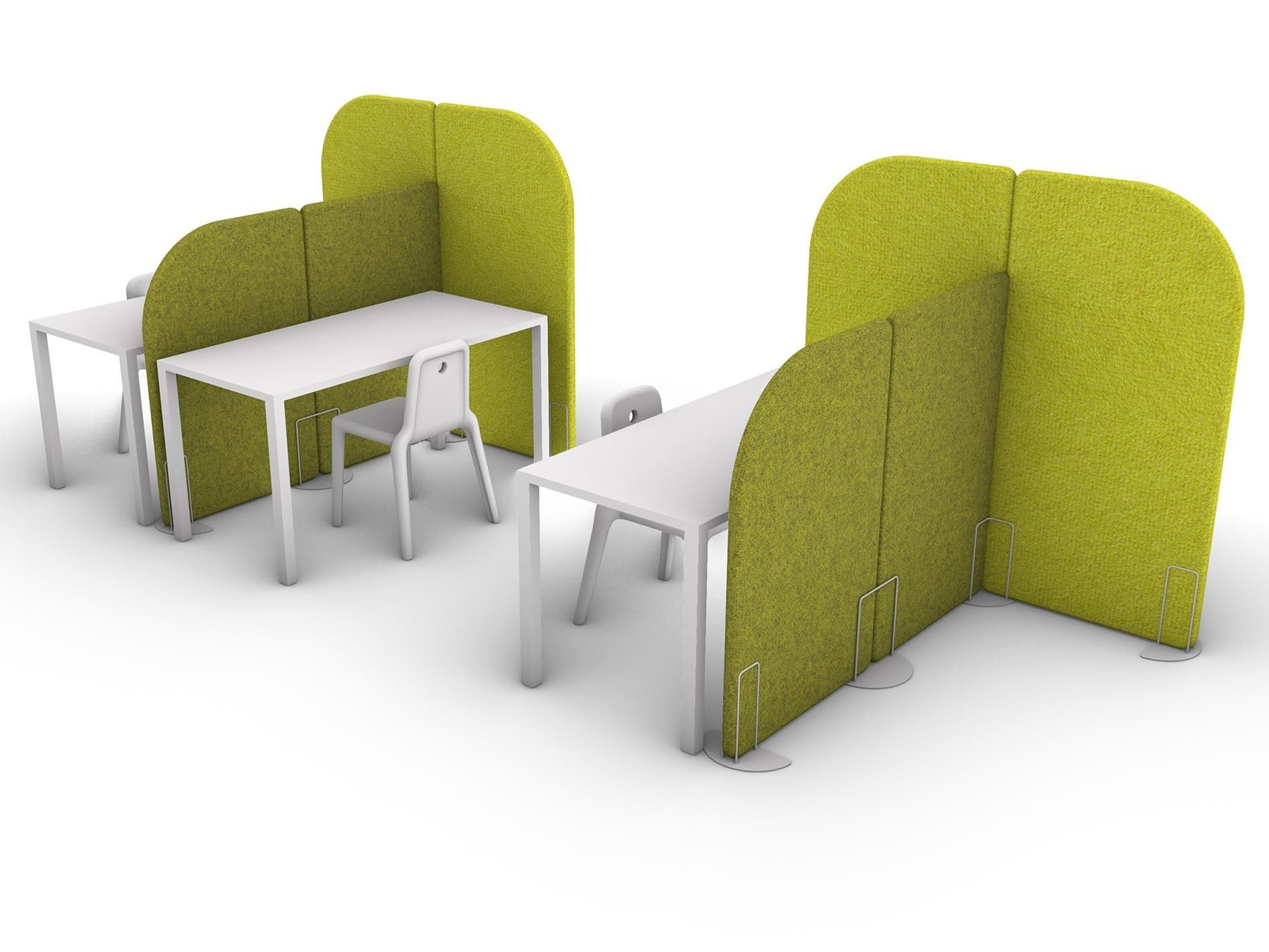 Sound absorbing freestanding fabric office screen STANDING-DIVIDERS By ...