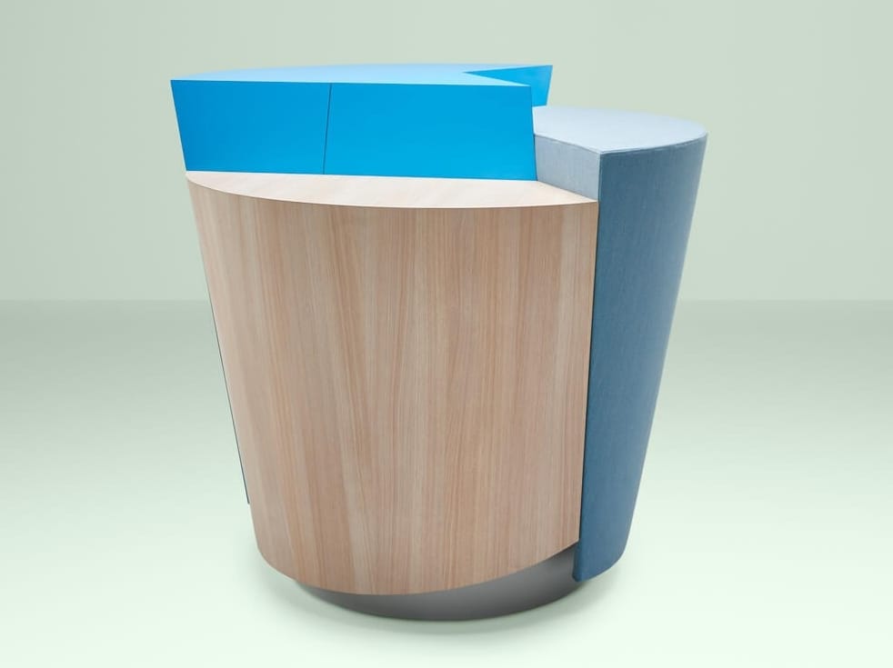 Information point for wooden Reception desk STANDTABLE By Prooff design ...