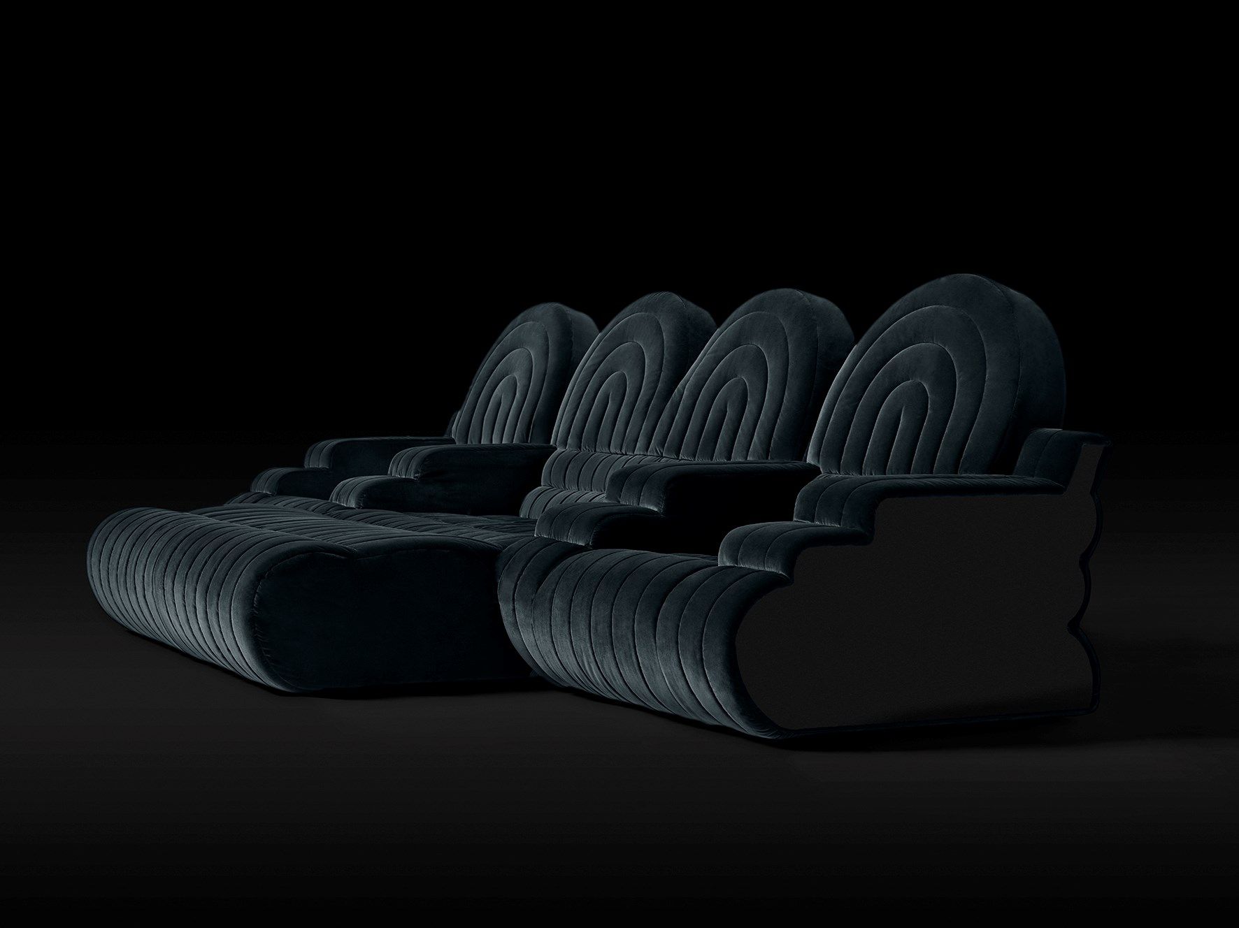 Sectional modular sofa STANLEY By Gufram design Atelier Biagetti