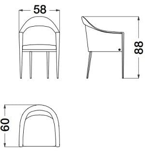 STARLIGHT | Fabric chair Starlight Collection By CPRN HOMOOD design ...