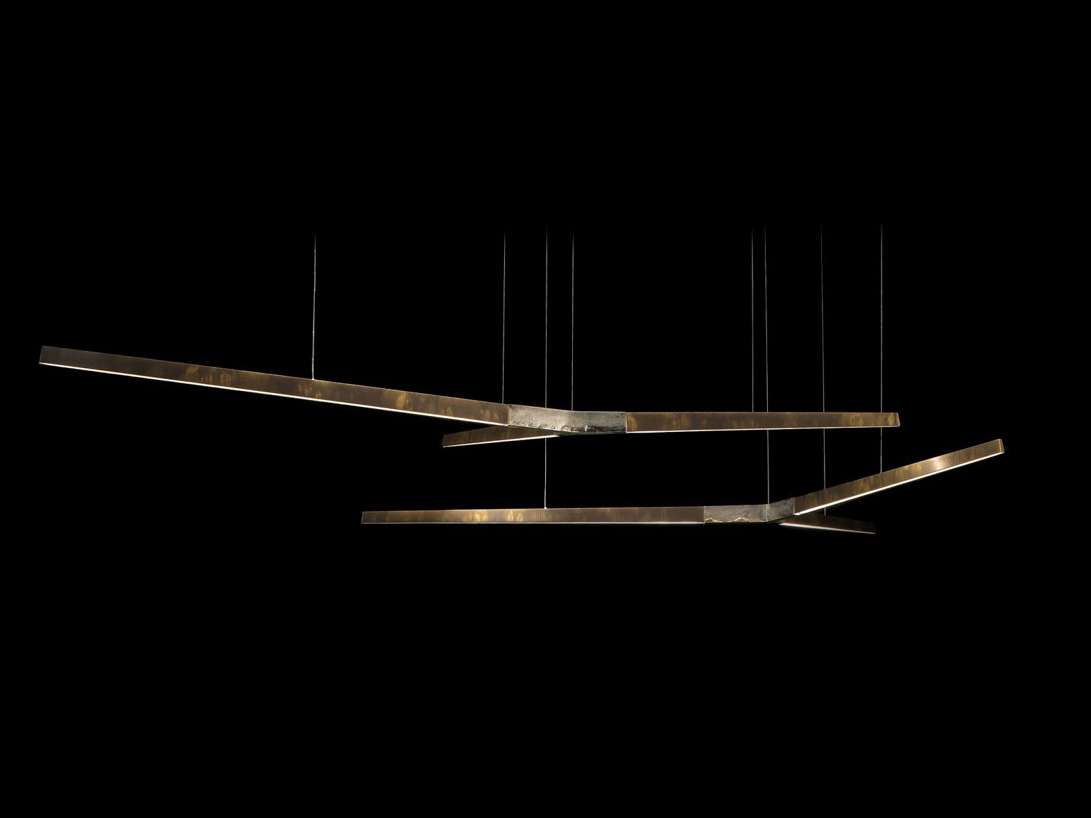 STARLIGHT HORIZONTAL LED metal pendant lamp By Henge | design Massimo ...