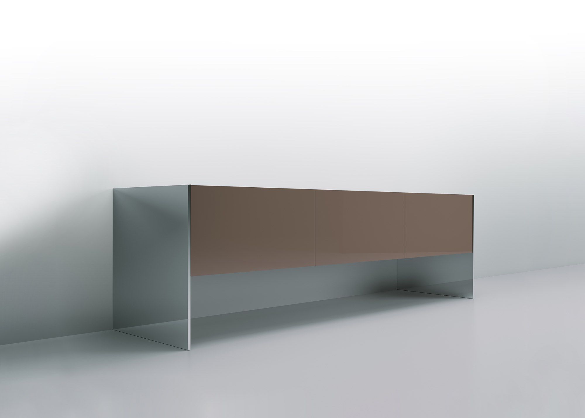 Stainless steel sideboard with flap doors STEEL By ACERBIS design ...