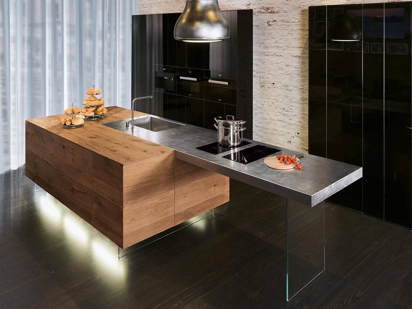 36E8 STEEL PLUS | Kitchen with island 36e8 Collection By Lago design ...