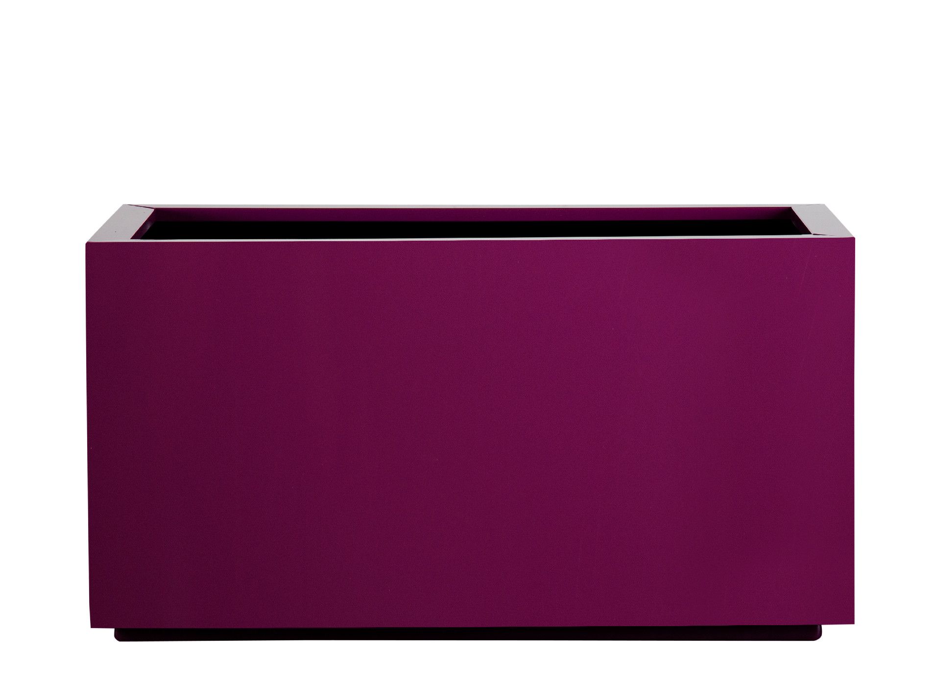 STEEL PLUS | Rectangular plant pot Low rectangular stainless steel ...