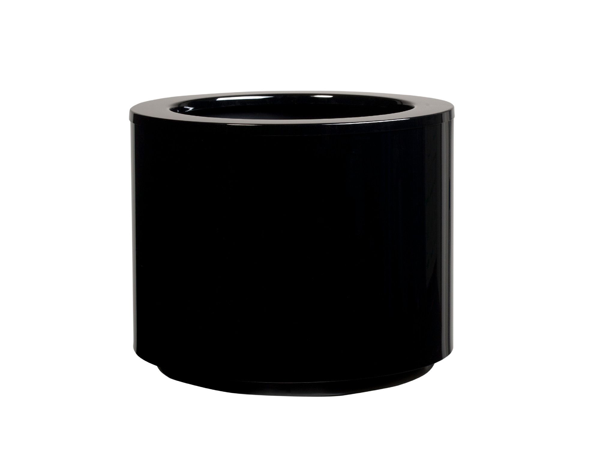 STEEL PLUS | Round plant pot Low round stainless steel plant pot with ...