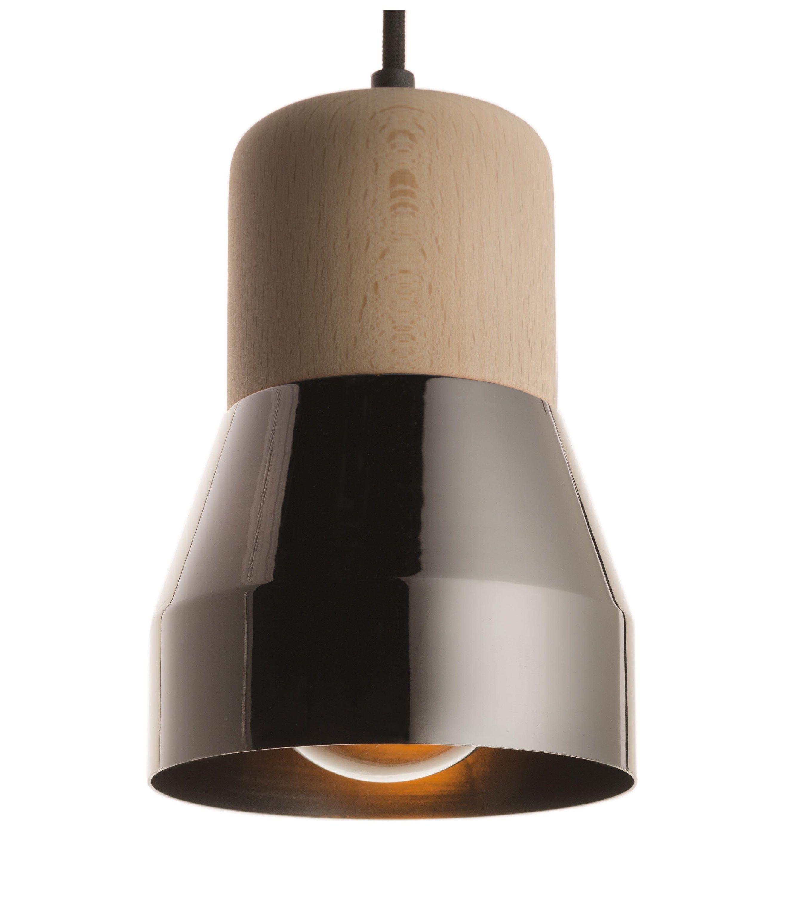 Direct light pendant lamp STEEL WOOD LAMP 130 LUXE By Specimen Editions ...