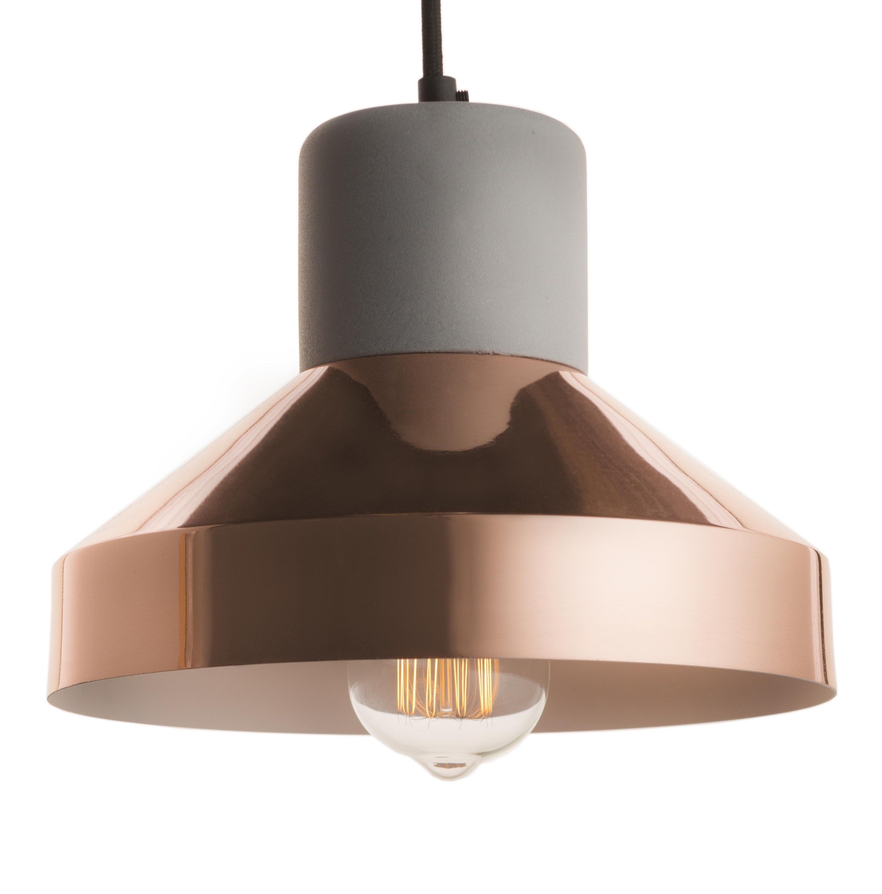Direct light pendant lamp STEEL WOOD LAMP 240 LUXE By Specimen Editions ...
