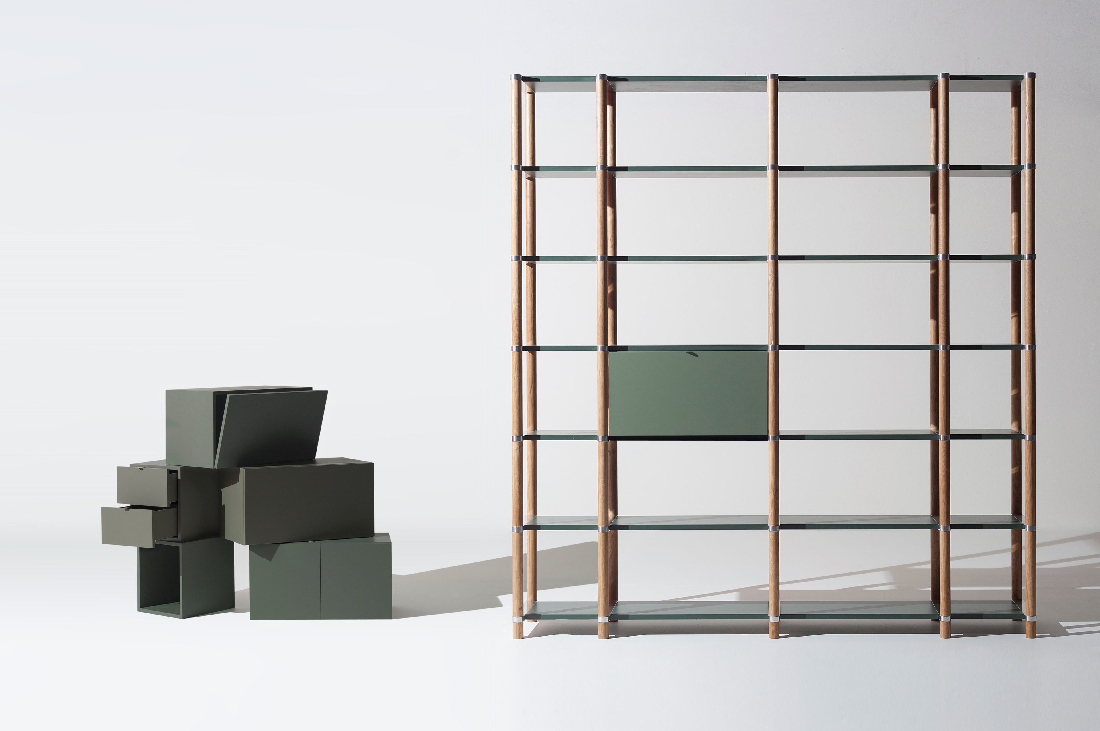 STEM | Modular office shelving By Manerba design Philippe Nigro