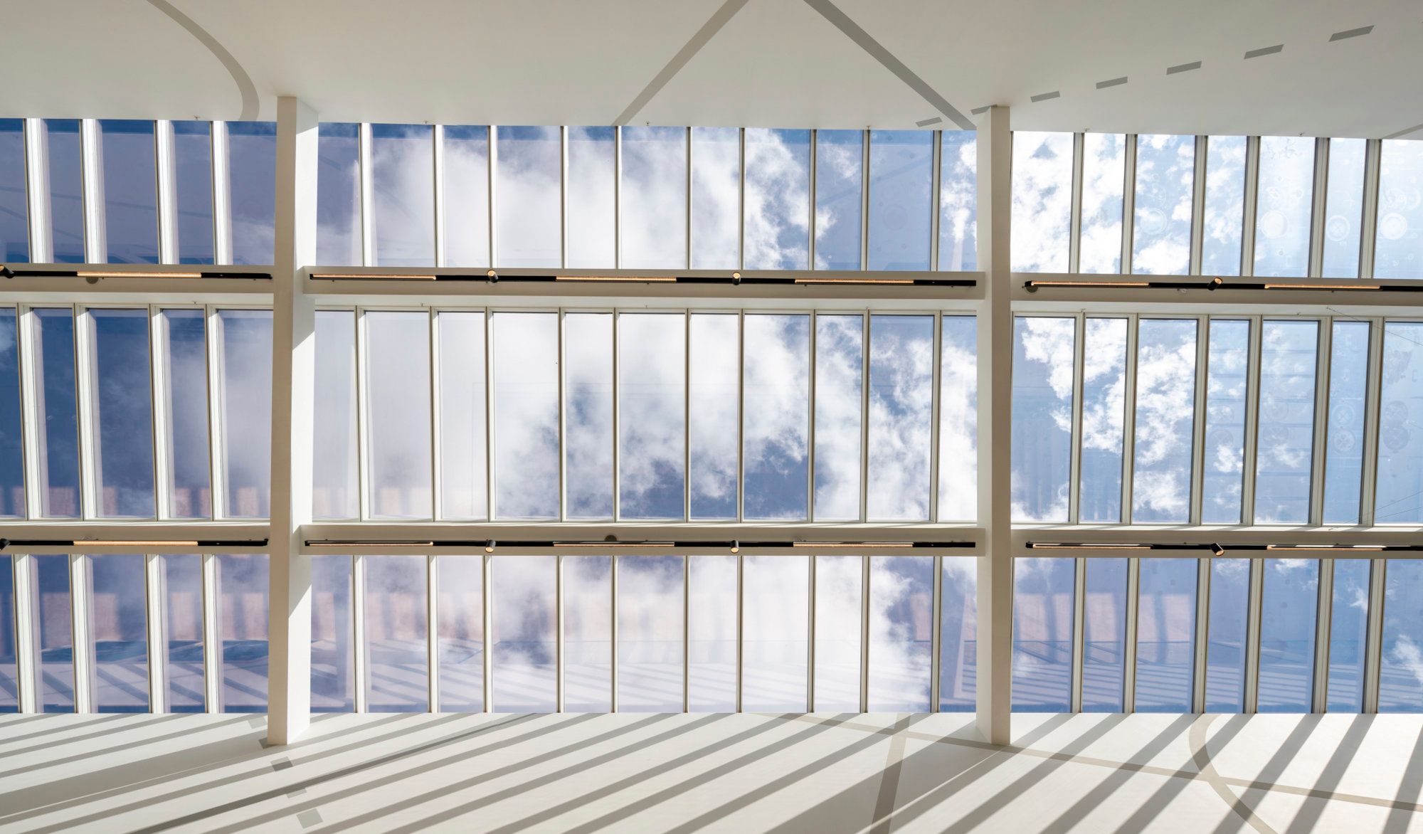 Glass and steel roof window STEP LONGLIGHT/RIDGELIGHT By Velux Commercial