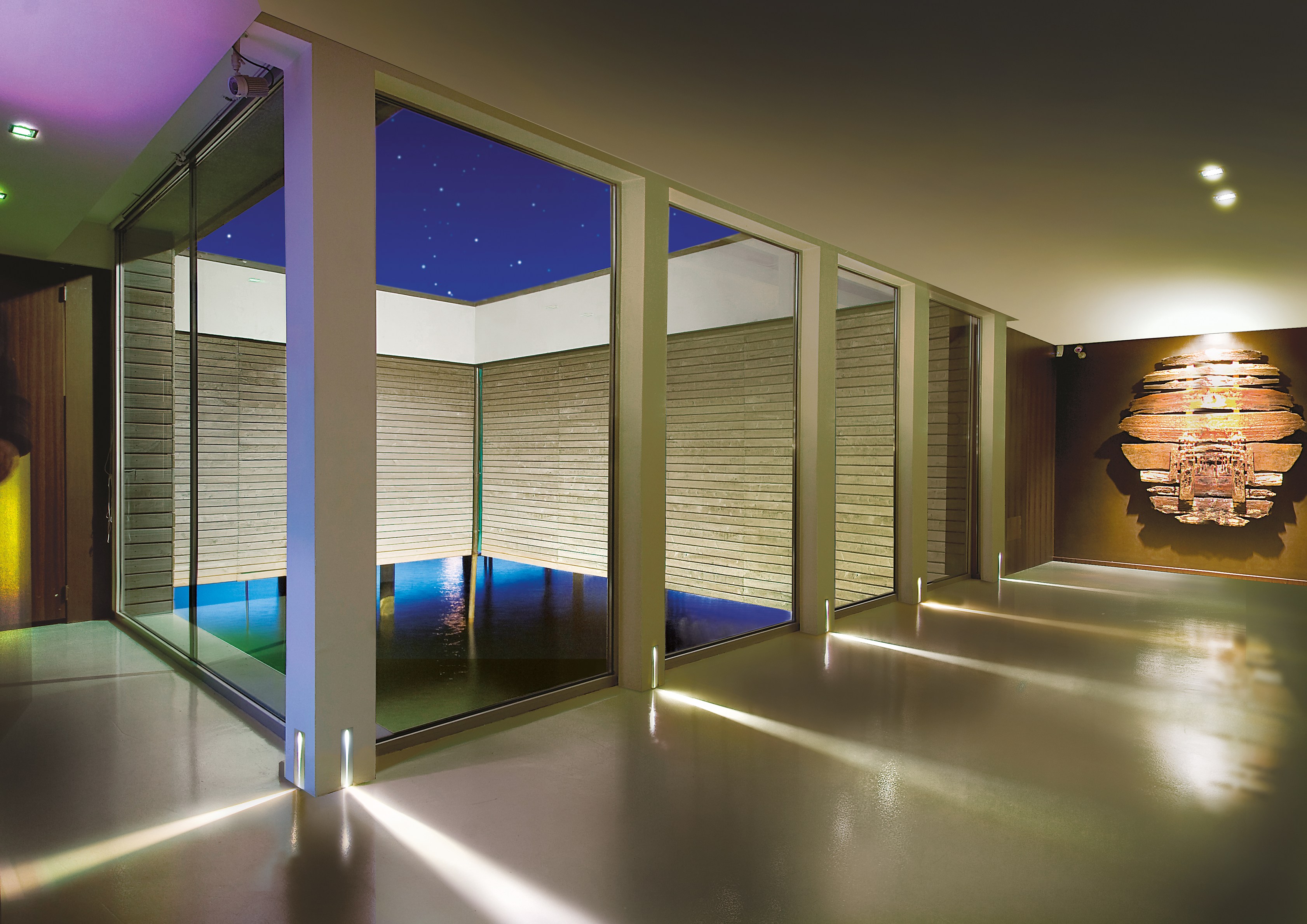 Wall-mounted die cast aluminium steplight STEP By SIMES