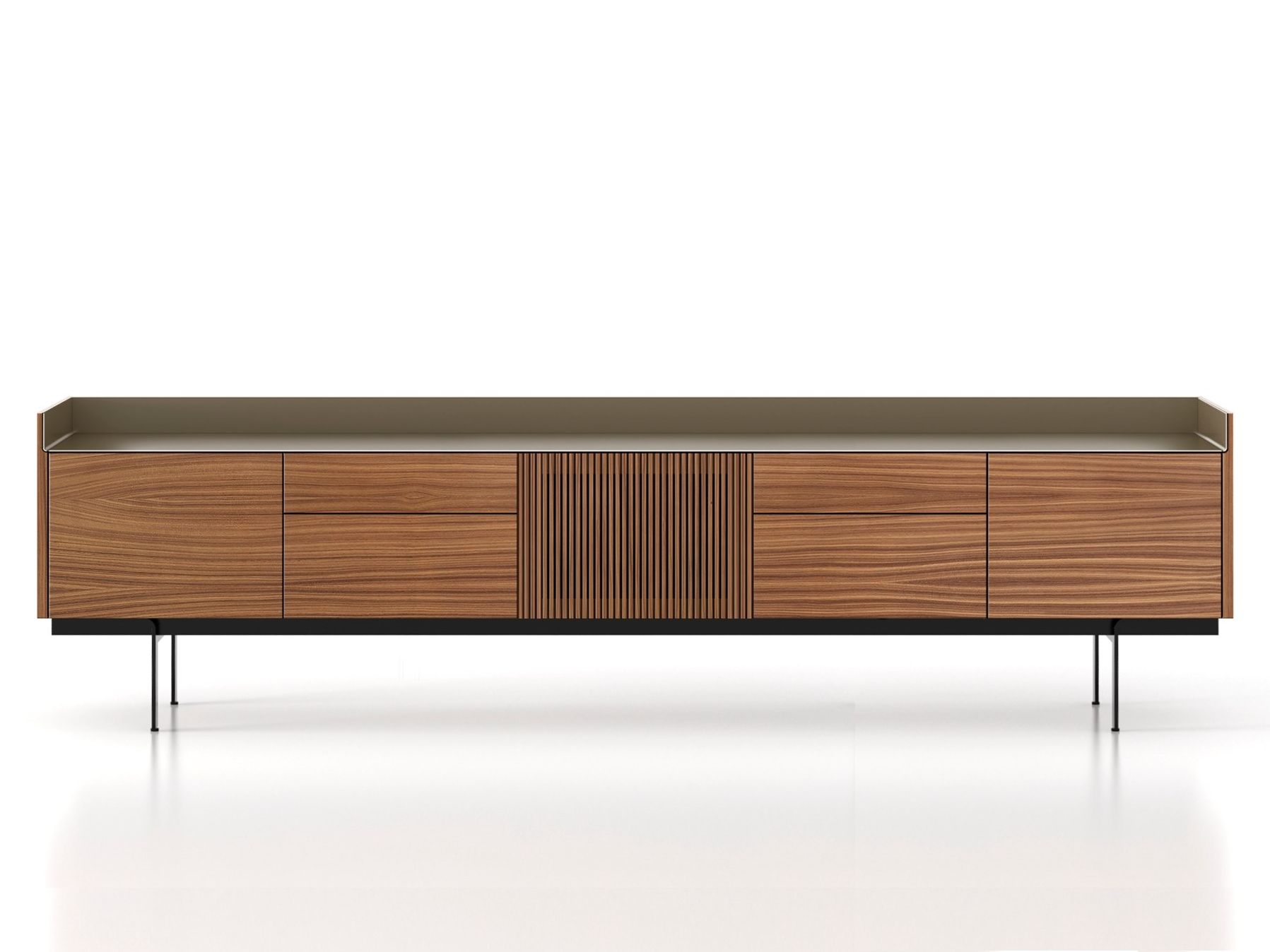 STOCKHOLM Wooden sideboard with drawers By Punt | design Mario Ruiz