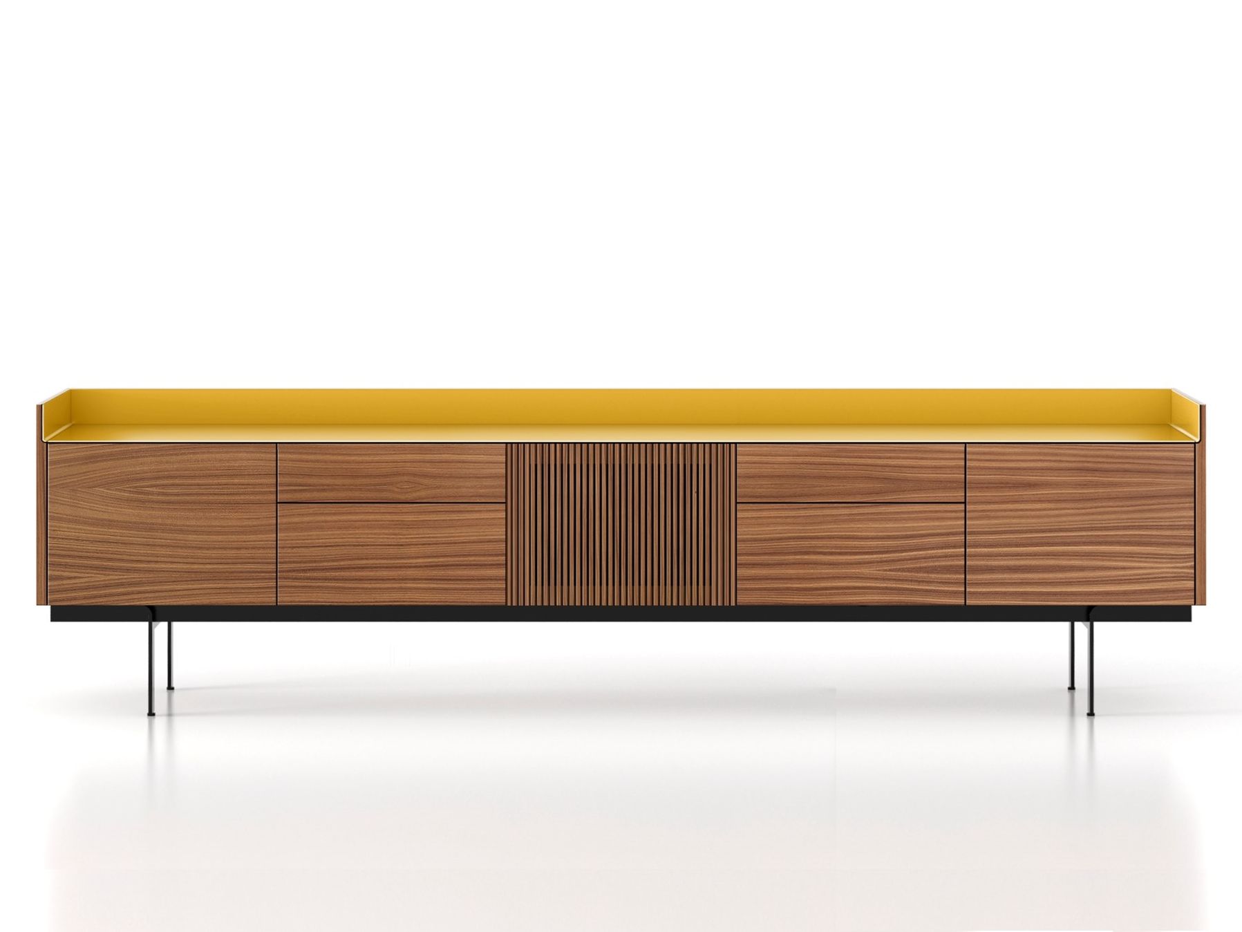 STOCKHOLM TECHNIC Wooden sideboard with drawers By Punt | design Mario Ruiz