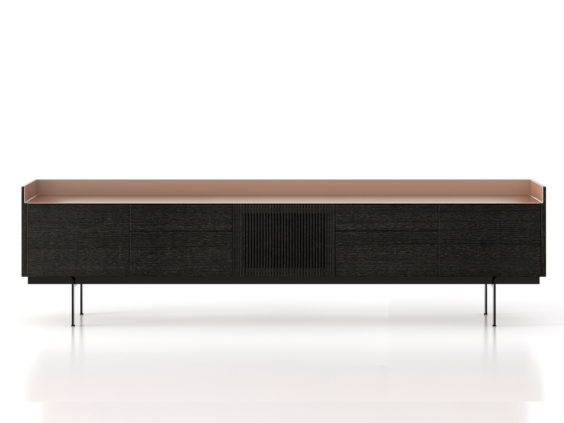 STOCKHOLM TECHNIC Wooden sideboard with drawers By Punt | design Mario Ruiz