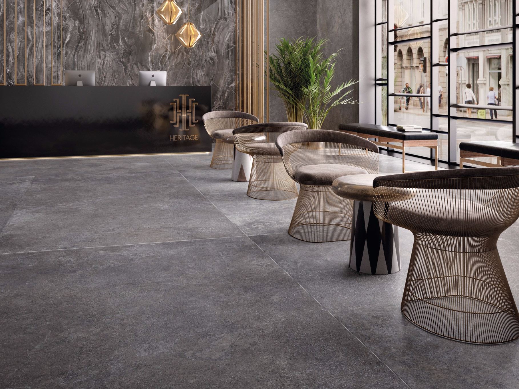 Porcelain stoneware wall/floor tiles STILL NO_W By Flaviker