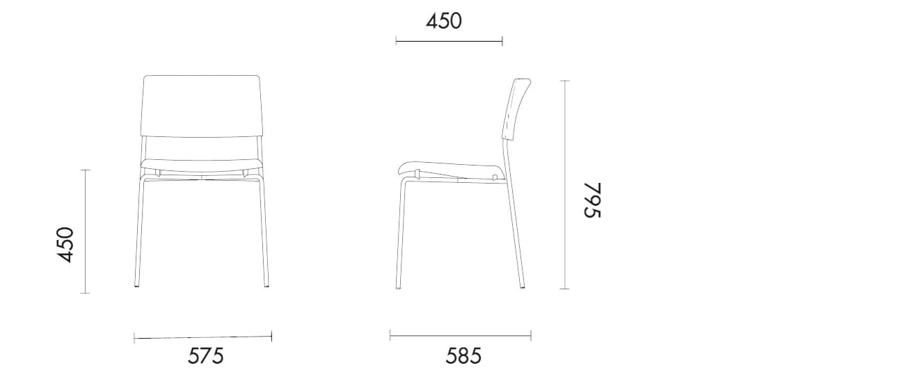 STILO | Chair Stilo Collection By grado design design Alex Chai ...