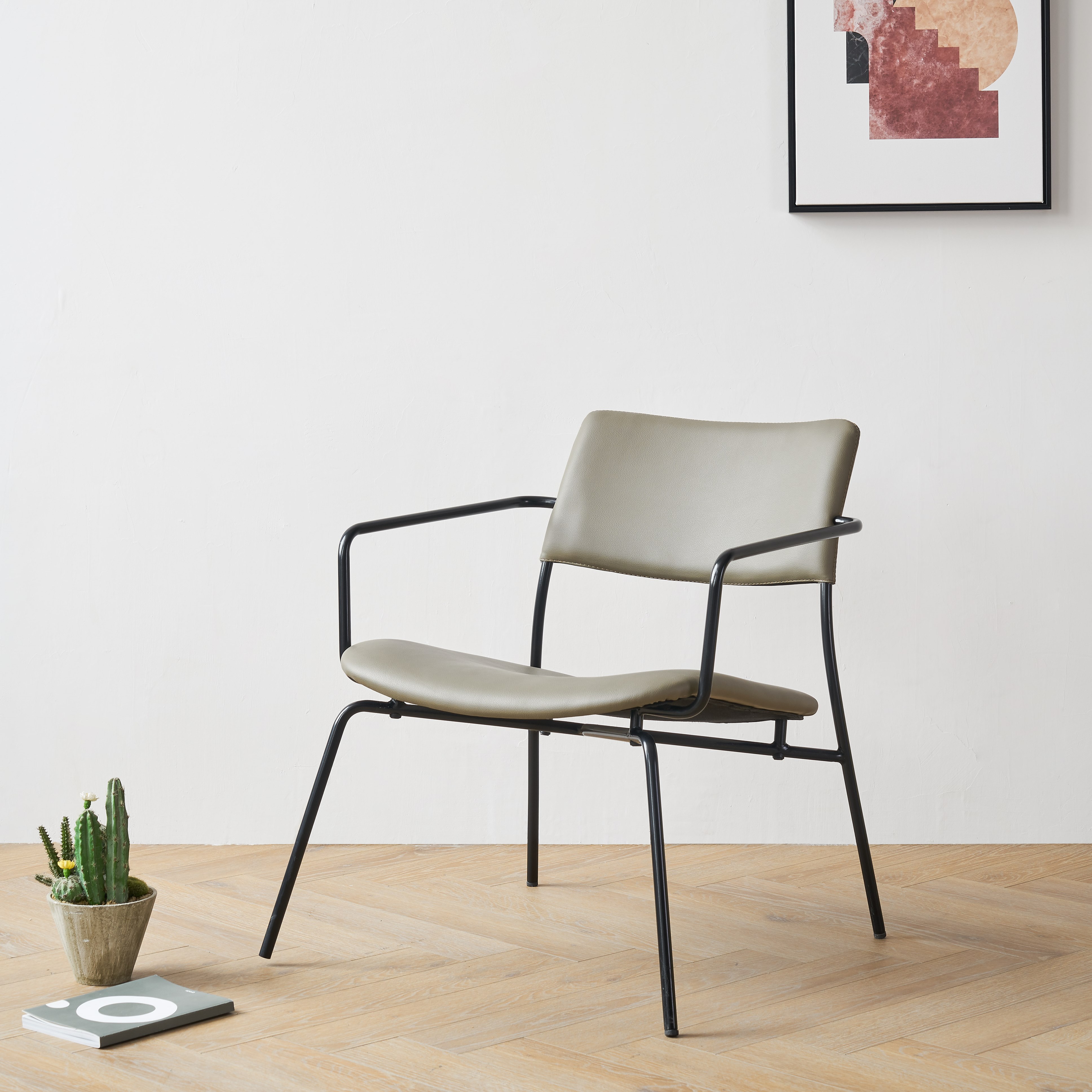 STILO Leather easy chair with armrests By grado design | design Alex ...