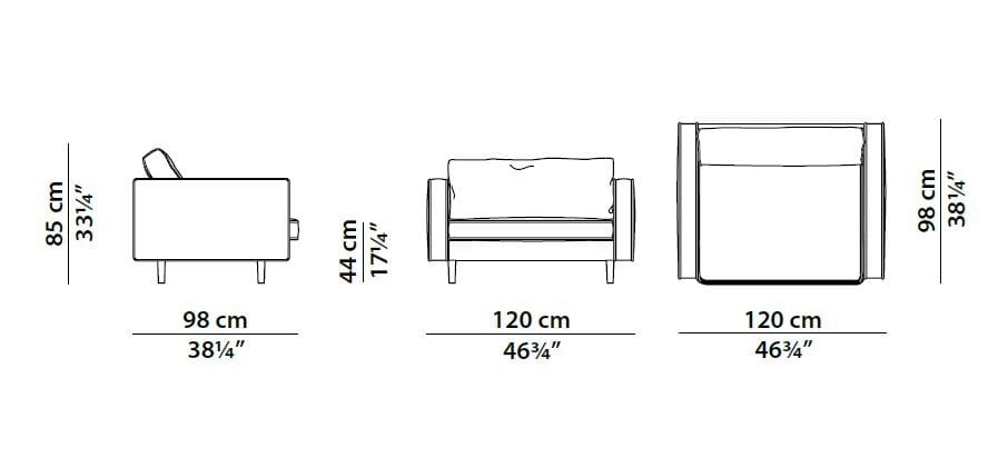 STOCCOLMA | Armchair Stoccolma Collection By BAXTER design Paola Navone