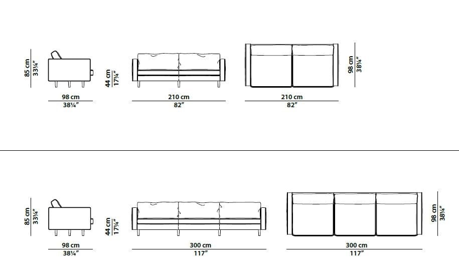 STOCCOLMA | Sofa By BAXTER design Paola Navone