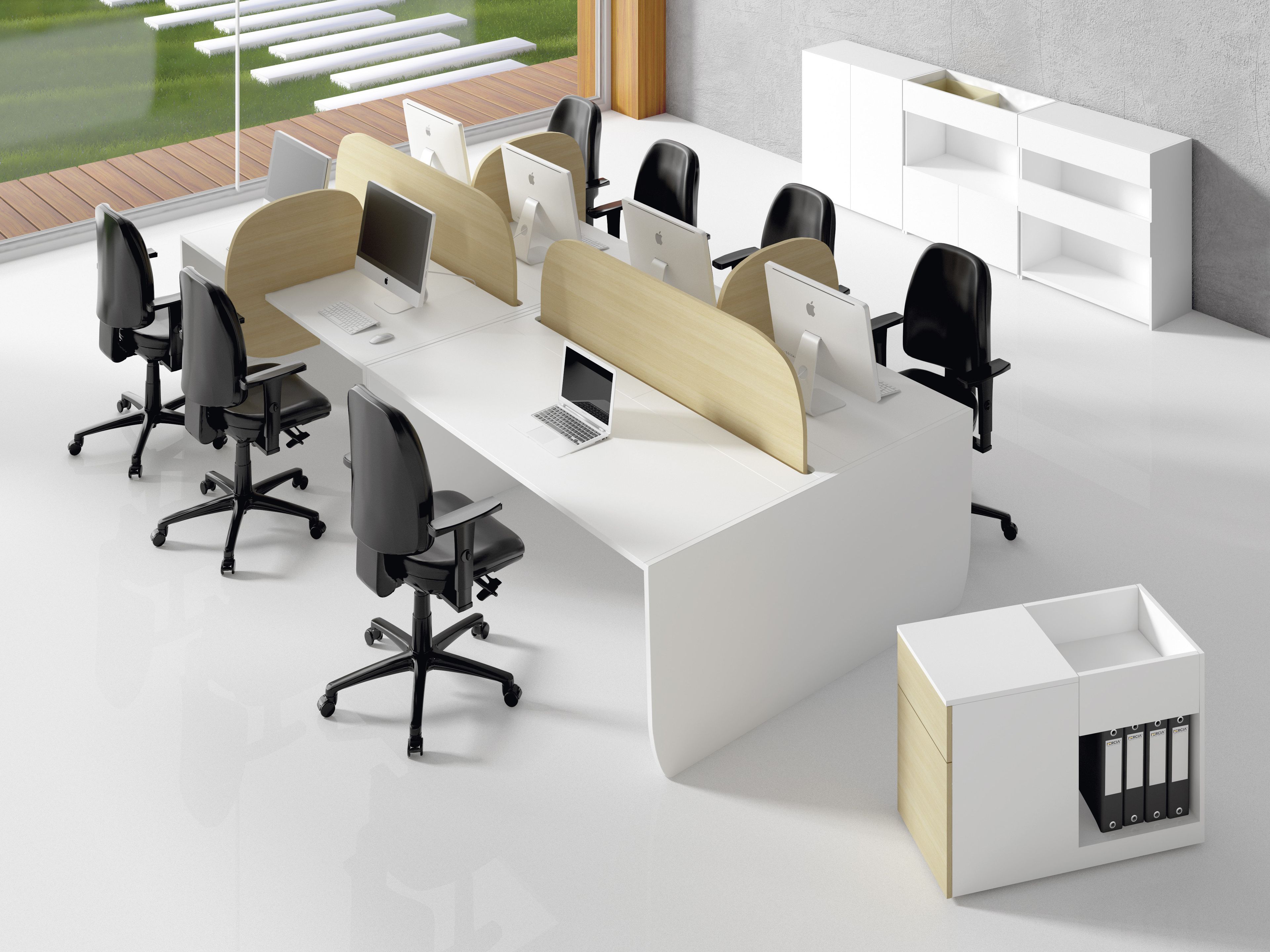 STONE OFFICE | Multiple office workstation By FERCIA