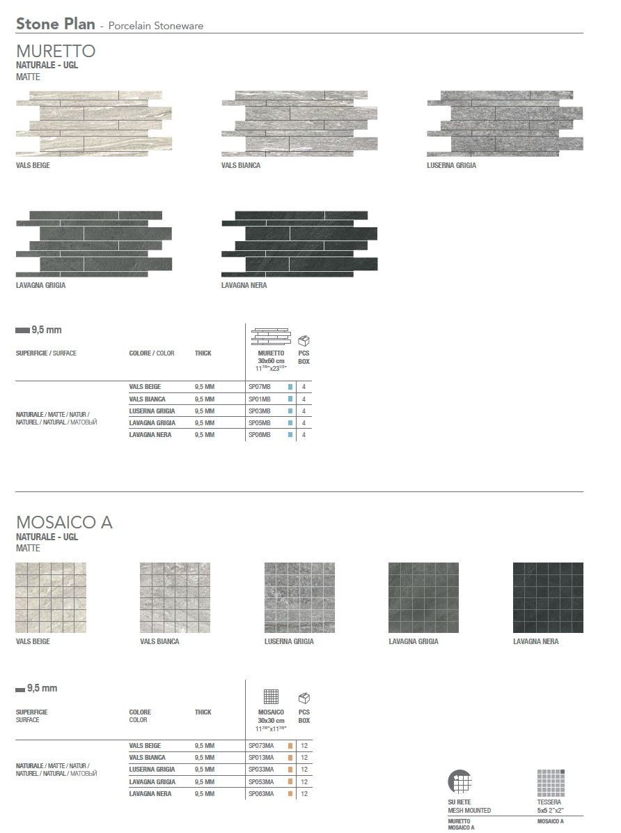 Porcelain stoneware wall/floor tiles with stone effect STONE PLAN VALS ...