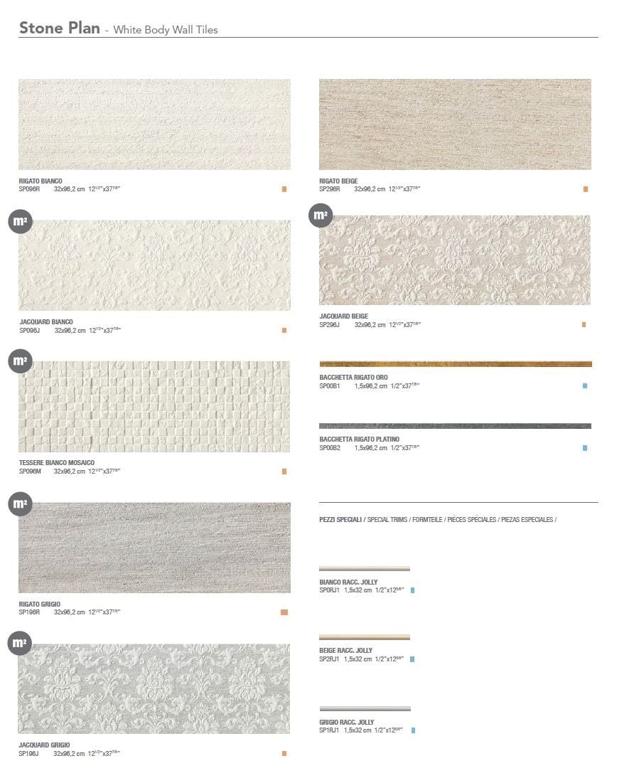 Porcelain stoneware wall/floor tiles with stone effect STONE PLAN VALS BIANCA Stone Plan ...