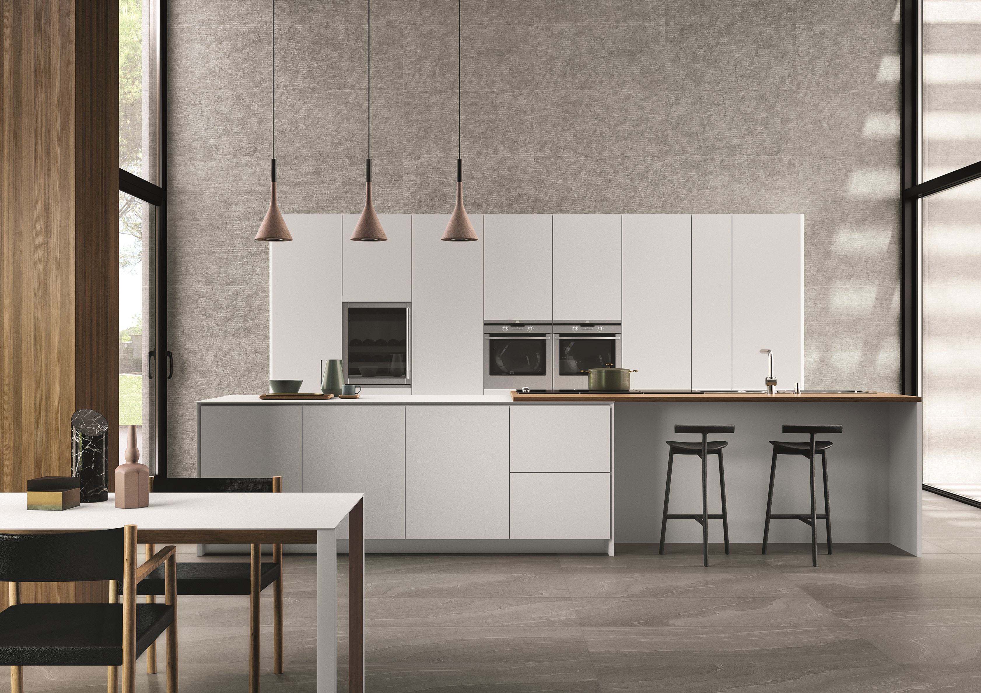 Porcelain stoneware wall/floor tiles with stone effect STONE TALK GREY ...