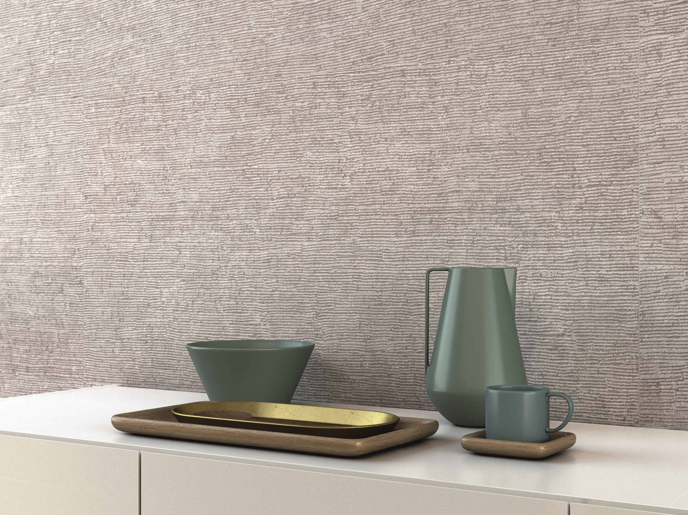 Porcelain stoneware wall/floor tiles with stone effect STONE TALK GREY ...