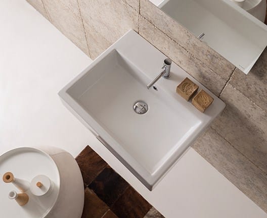 STONE | Lavabo sospeso Collezione Stone By Ceramica Globo